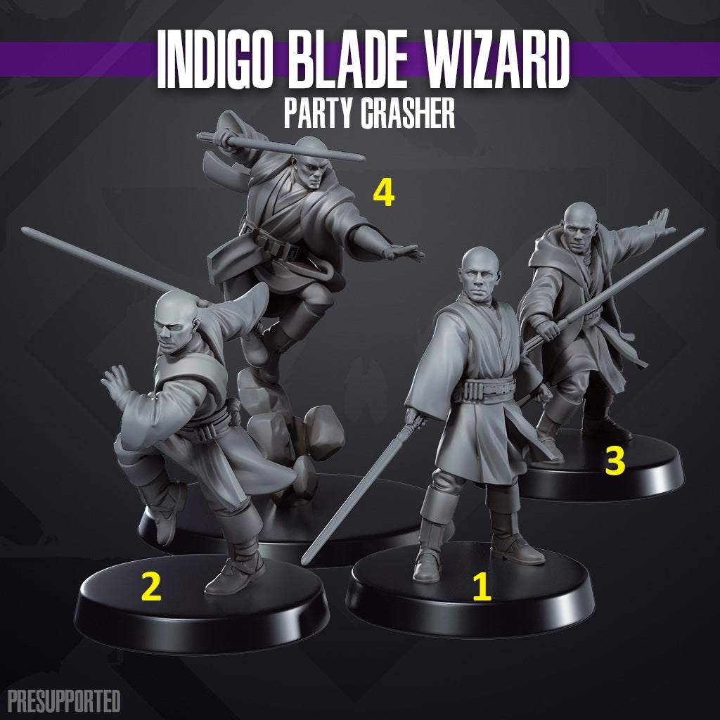 Indigo Edge Wizard – 🏅 EboraMiniatures