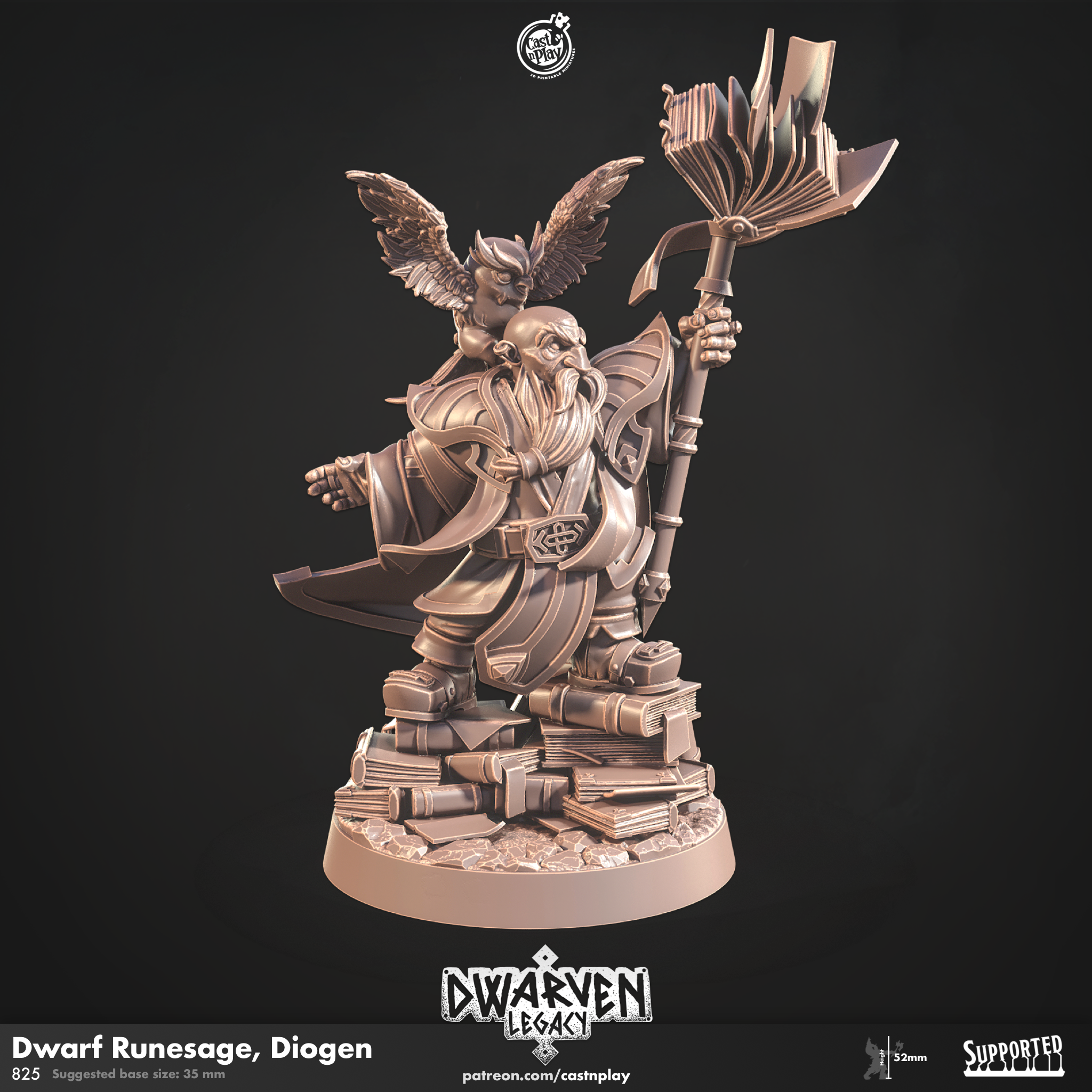 Dwarf Runesage, Diogen – 🏅 EboraMiniatures