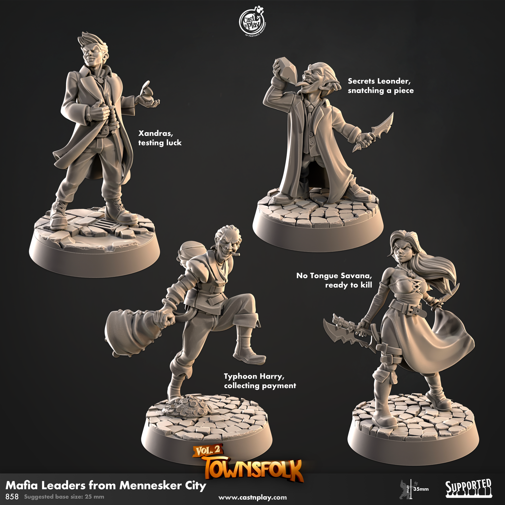 Mafia Leaders from Mennesker City – 🏅 EboraMiniatures