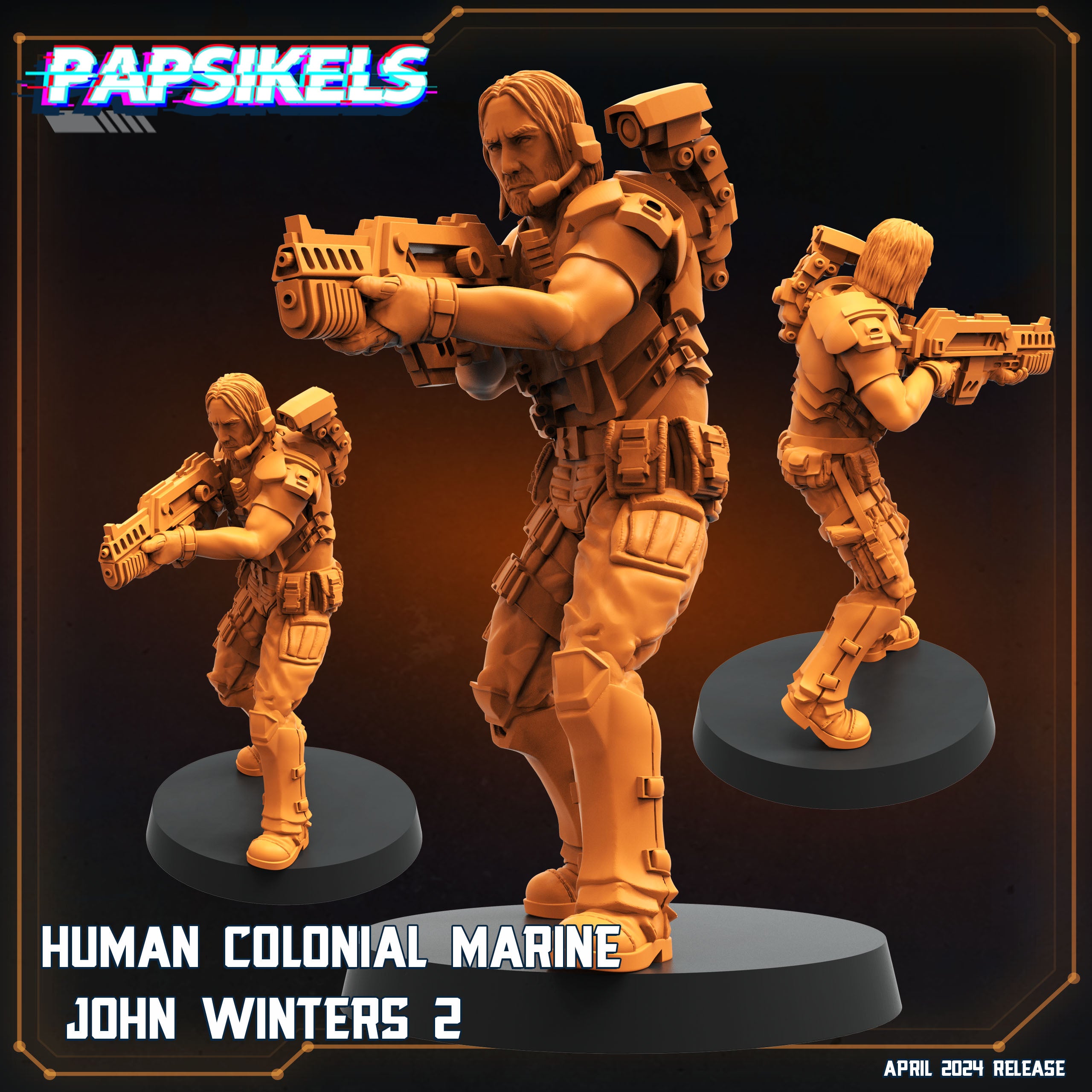 Human Colonial Marine John Winters 2 – 🏅 EboraMiniatures
