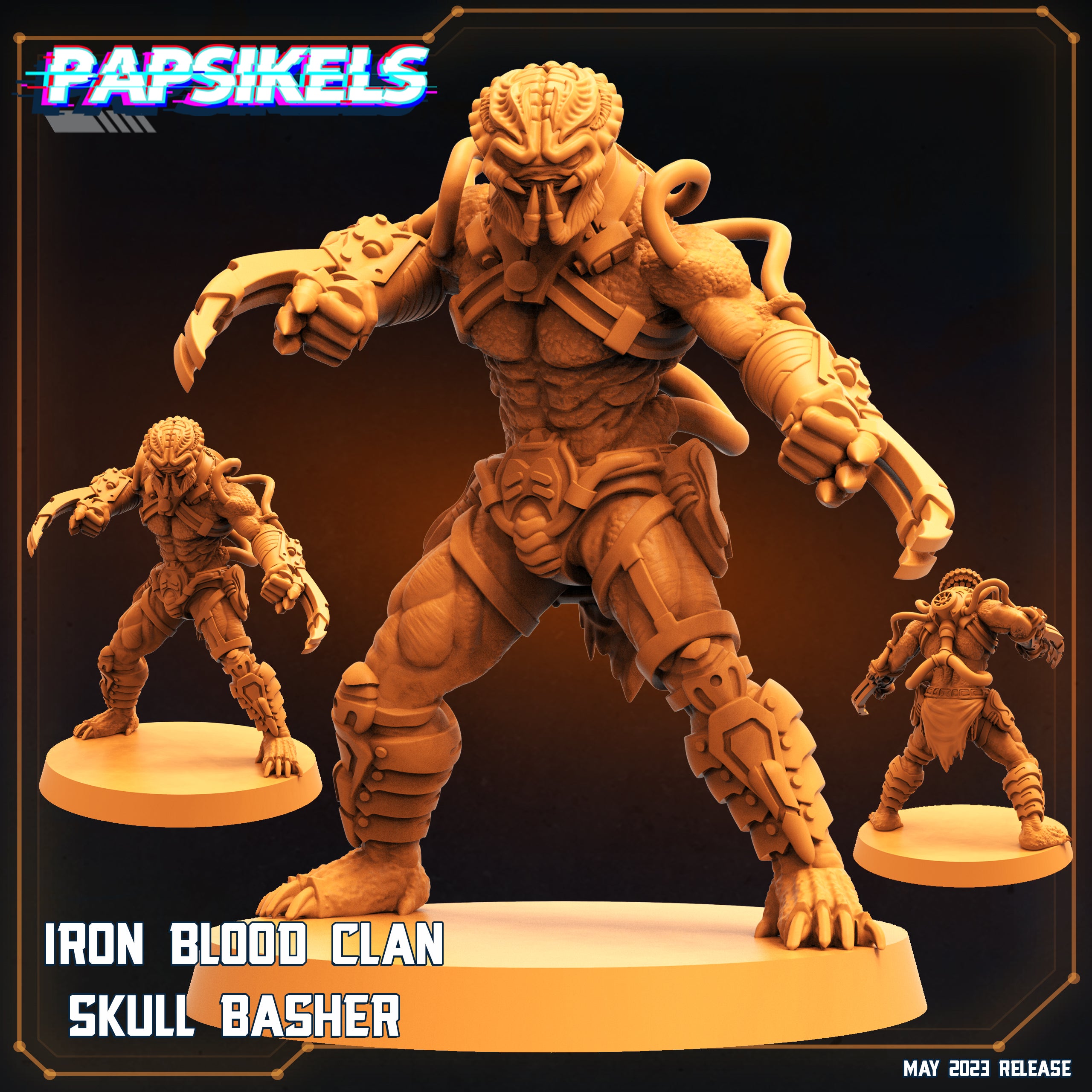 Iron Blood Clan Skull (4 modelos) – 🏅 EboraMiniatures