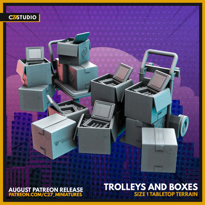 Trolleys and boxes – 🏅 EboraMiniatures