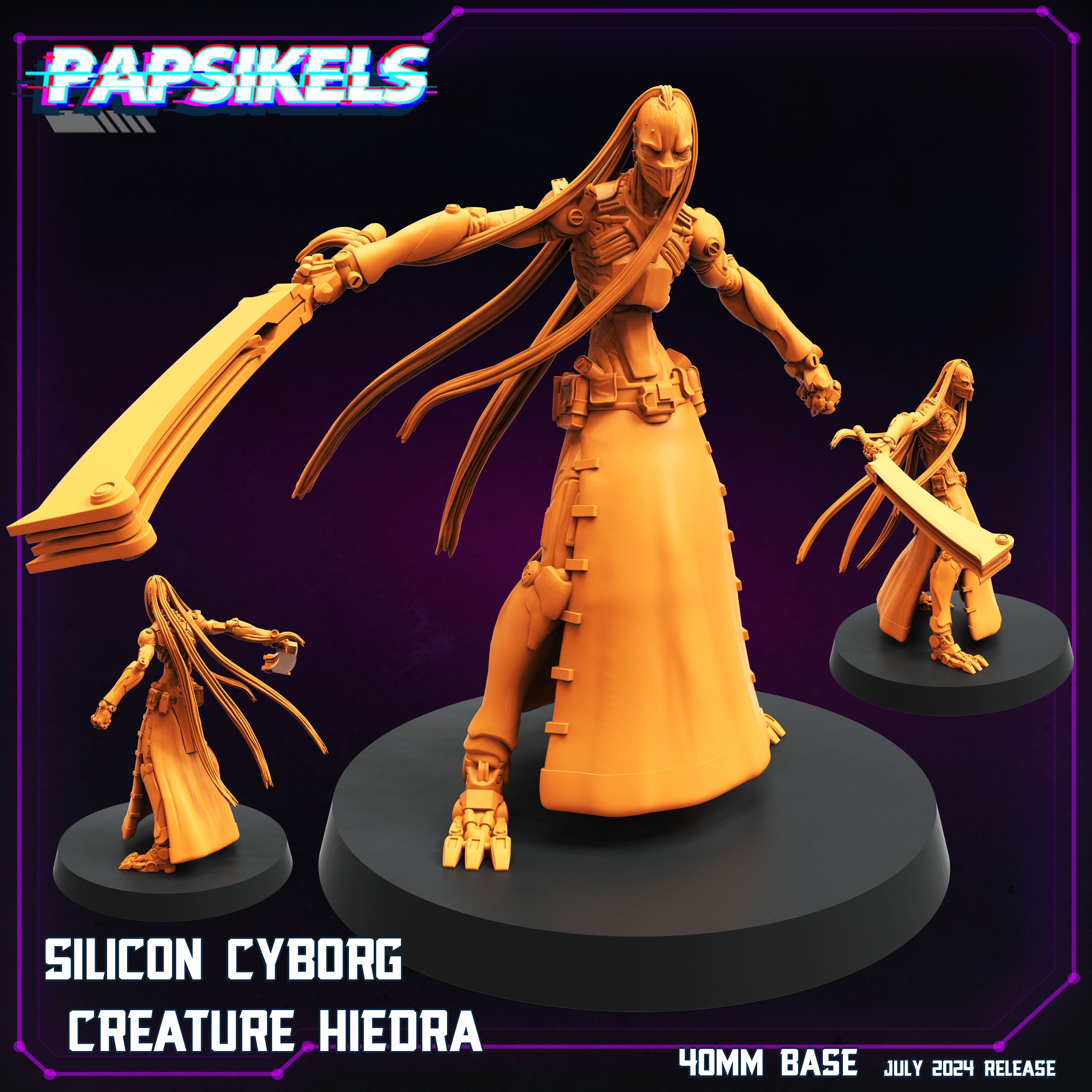 Silicon Cyborg Creature Hiedra – 🏅 EboraMiniatures
