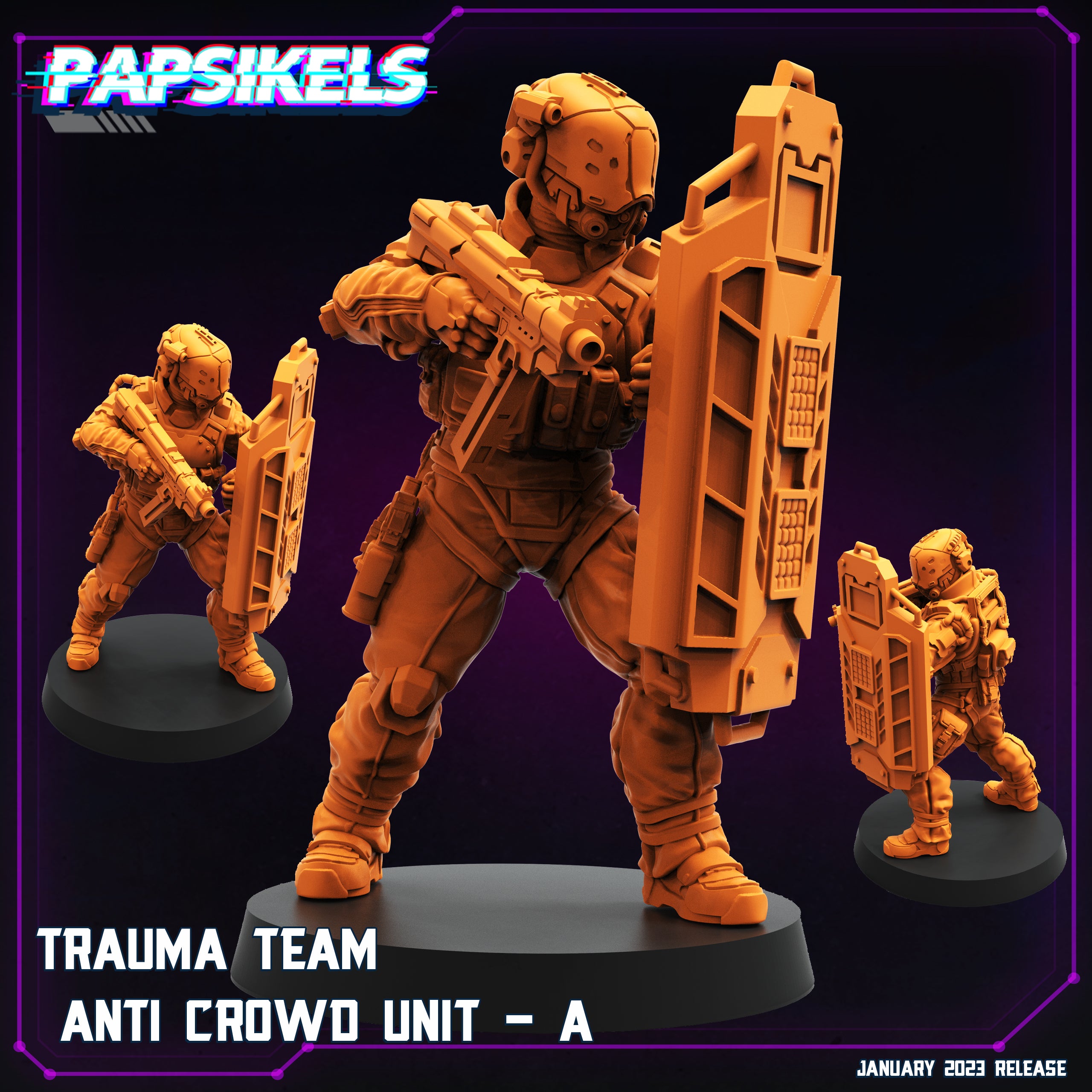 Trauma Team Anto Crowd Unit (3 models) – 🏅 EboraMiniatures