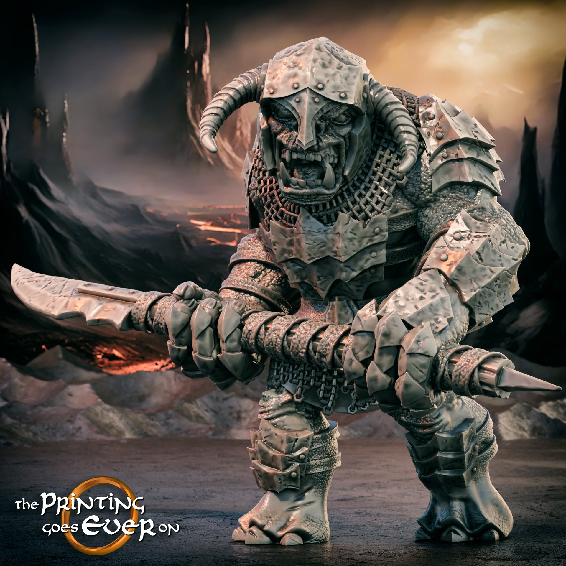 War Troll Chief – 🏅 EboraMiniatures