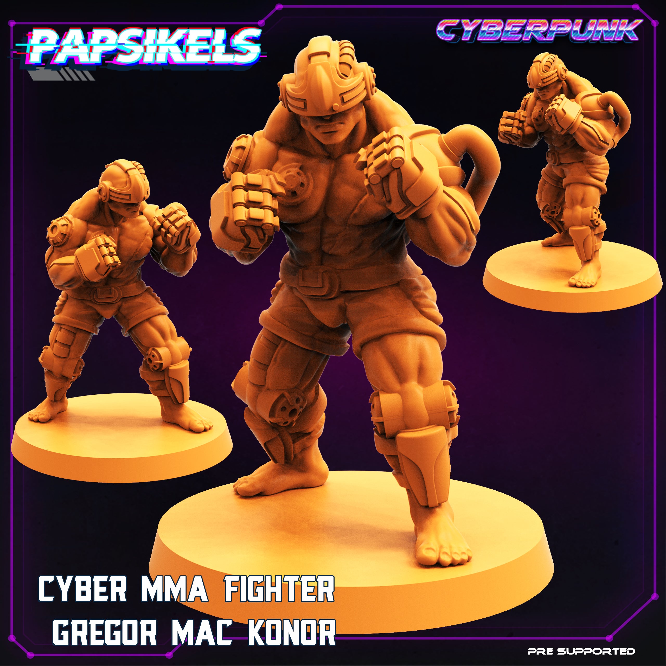 Cyber MMA Fighter (6 versiones) – 🏅 EboraMiniatures