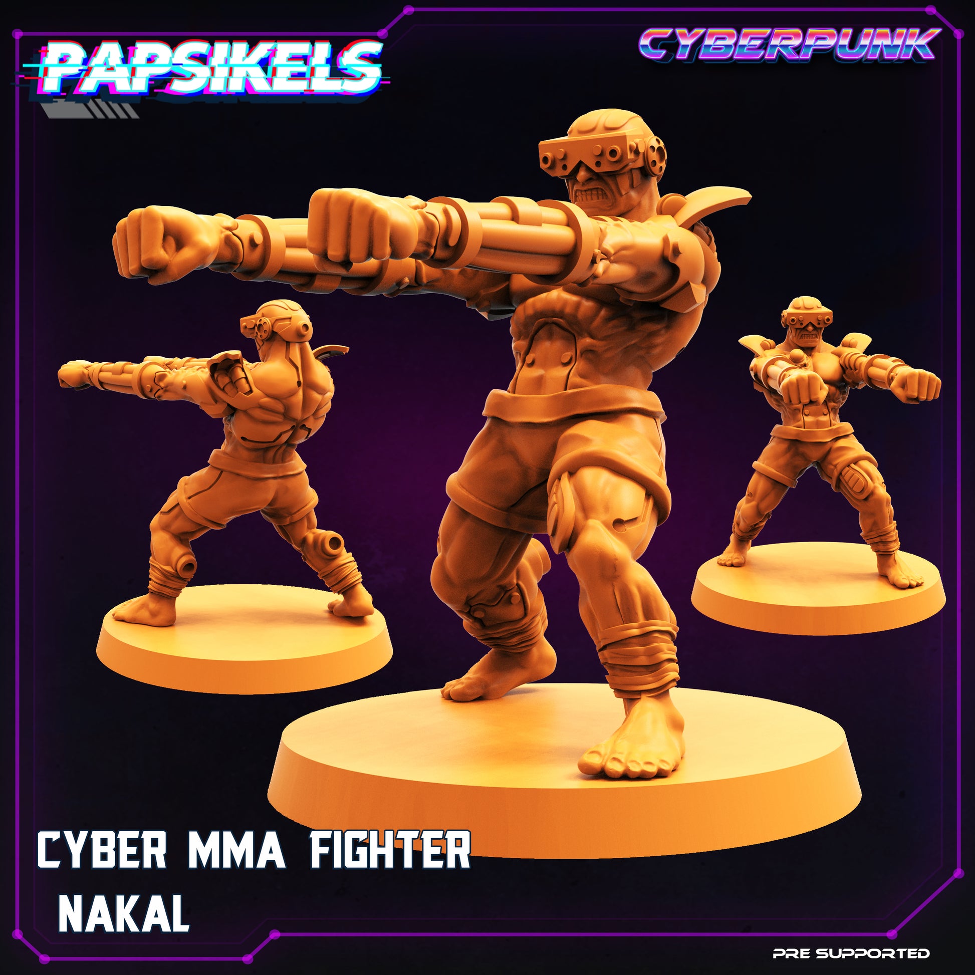 Cyber MMA Fighter (2 Versiones) – 🏅 EboraMiniatures