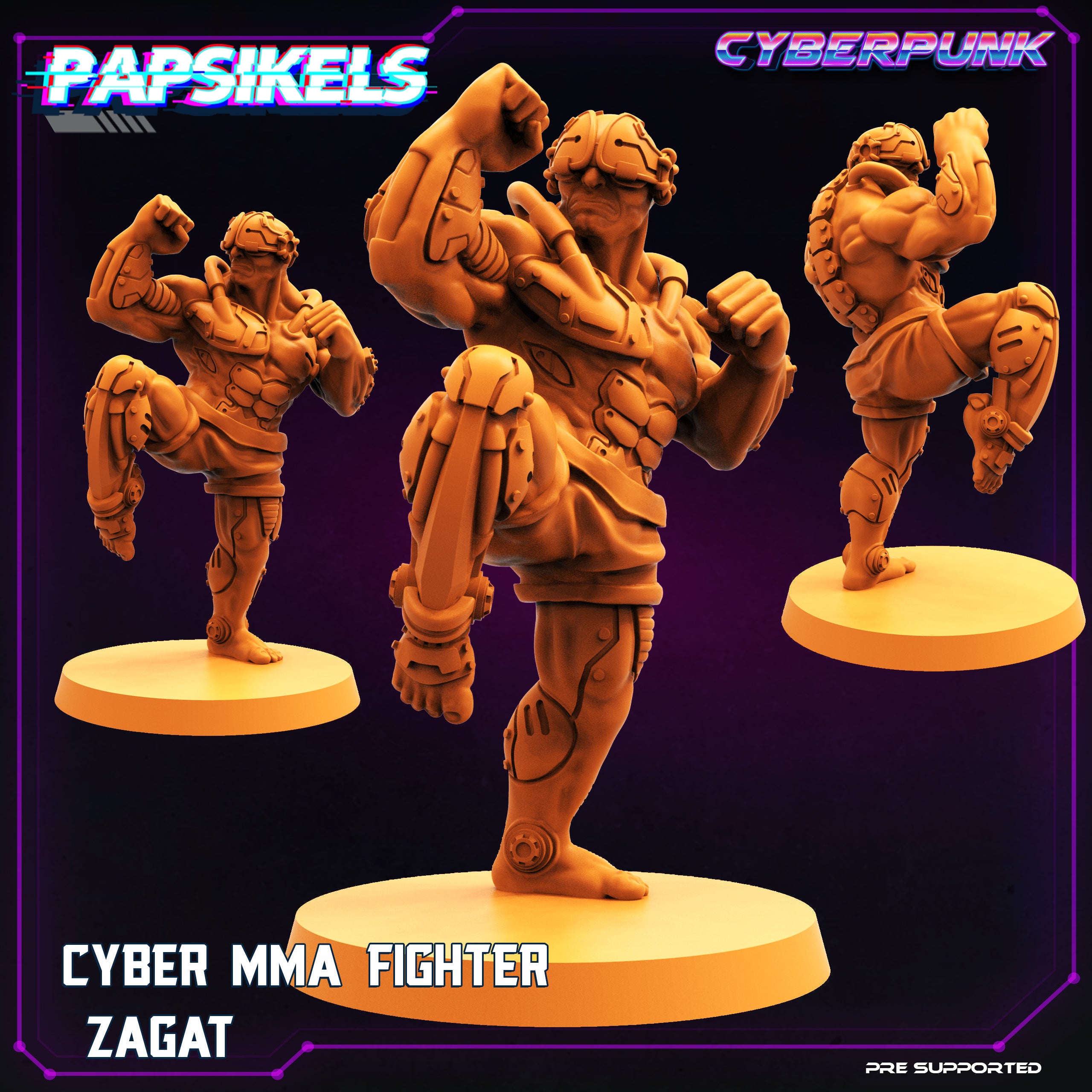 Cyber MMA Fighter (6 versiones) – 🏅 EboraMiniatures