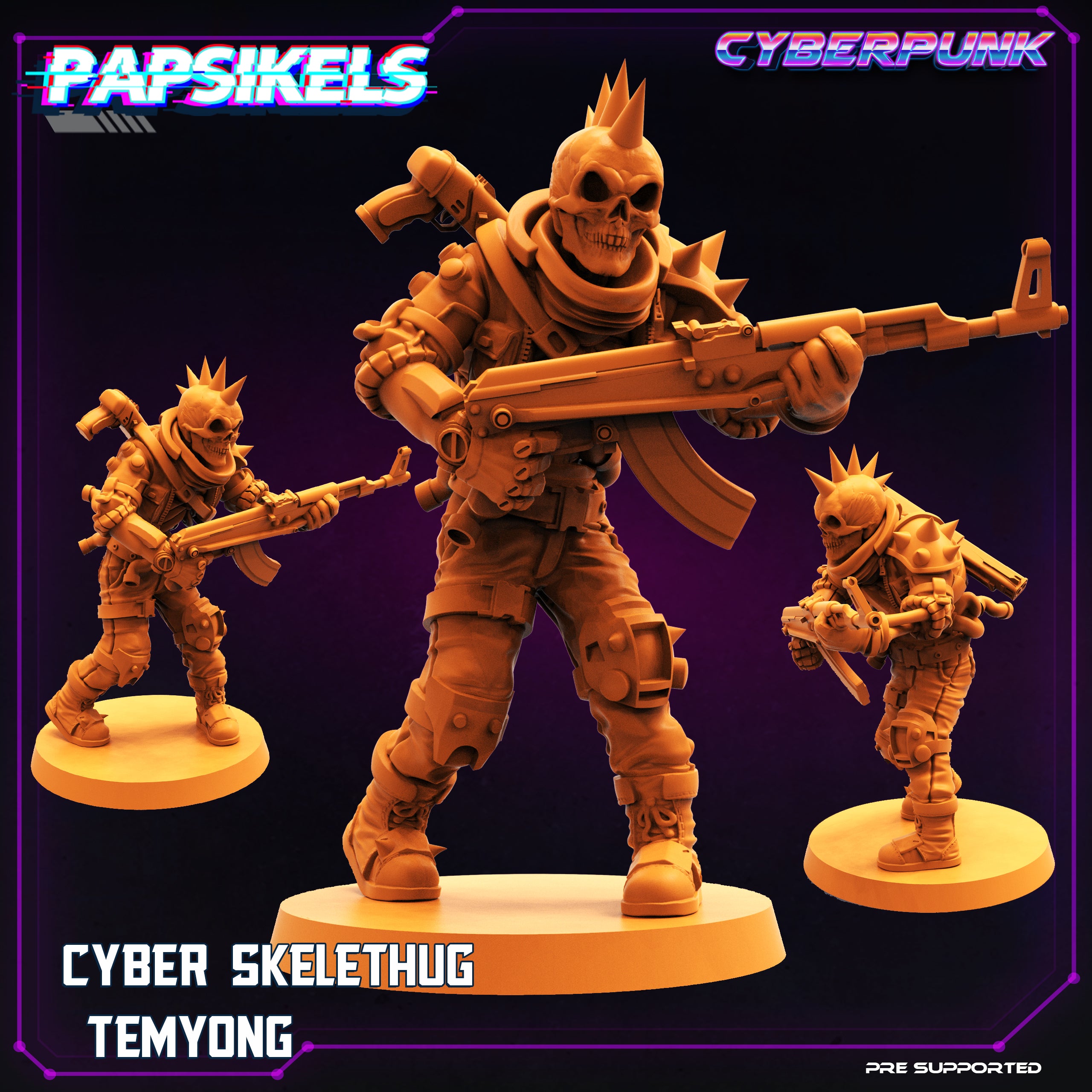 Cyber Skelethug (3 variantes) – 🏅 EboraMiniatures