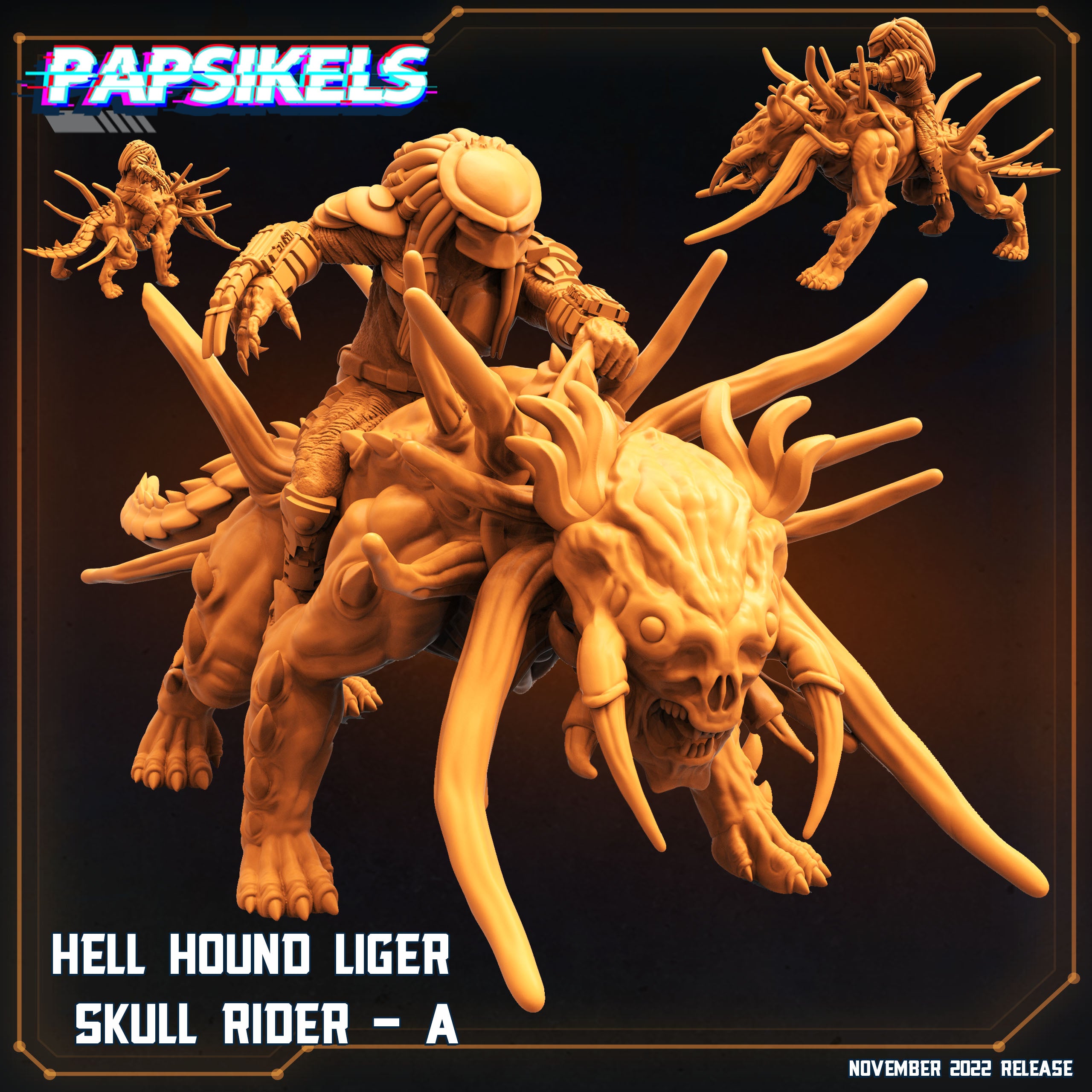 Hell Hound Liger Skull Rider – 🏅 EboraMiniatures