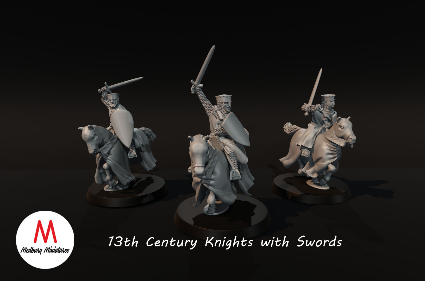 13th Century Knights with Swords – 🏅 EboraMiniatures